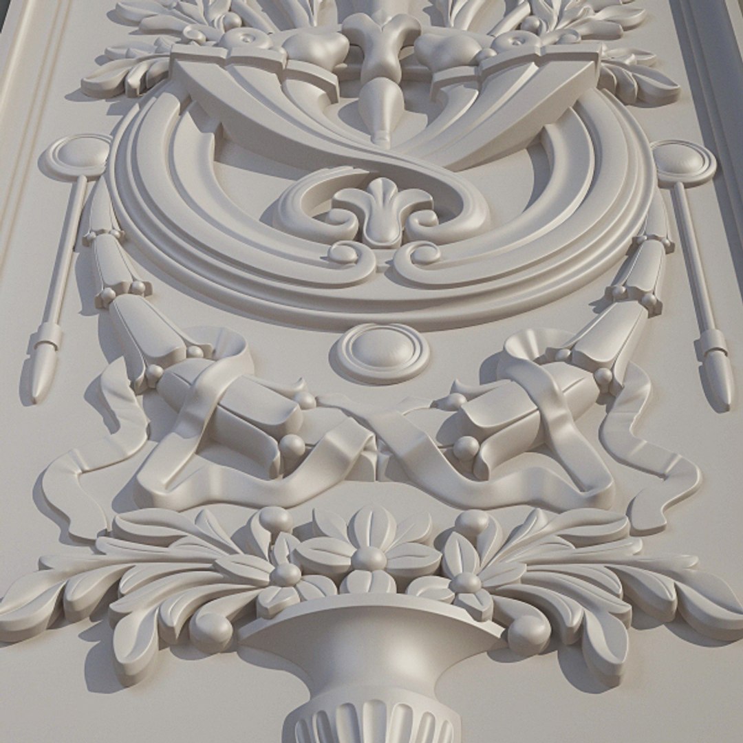 3ds Max Bas Relief Wall