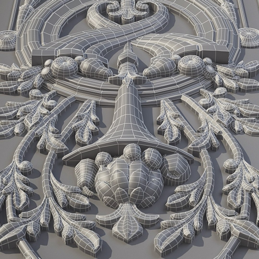 3ds Max Bas Relief Wall