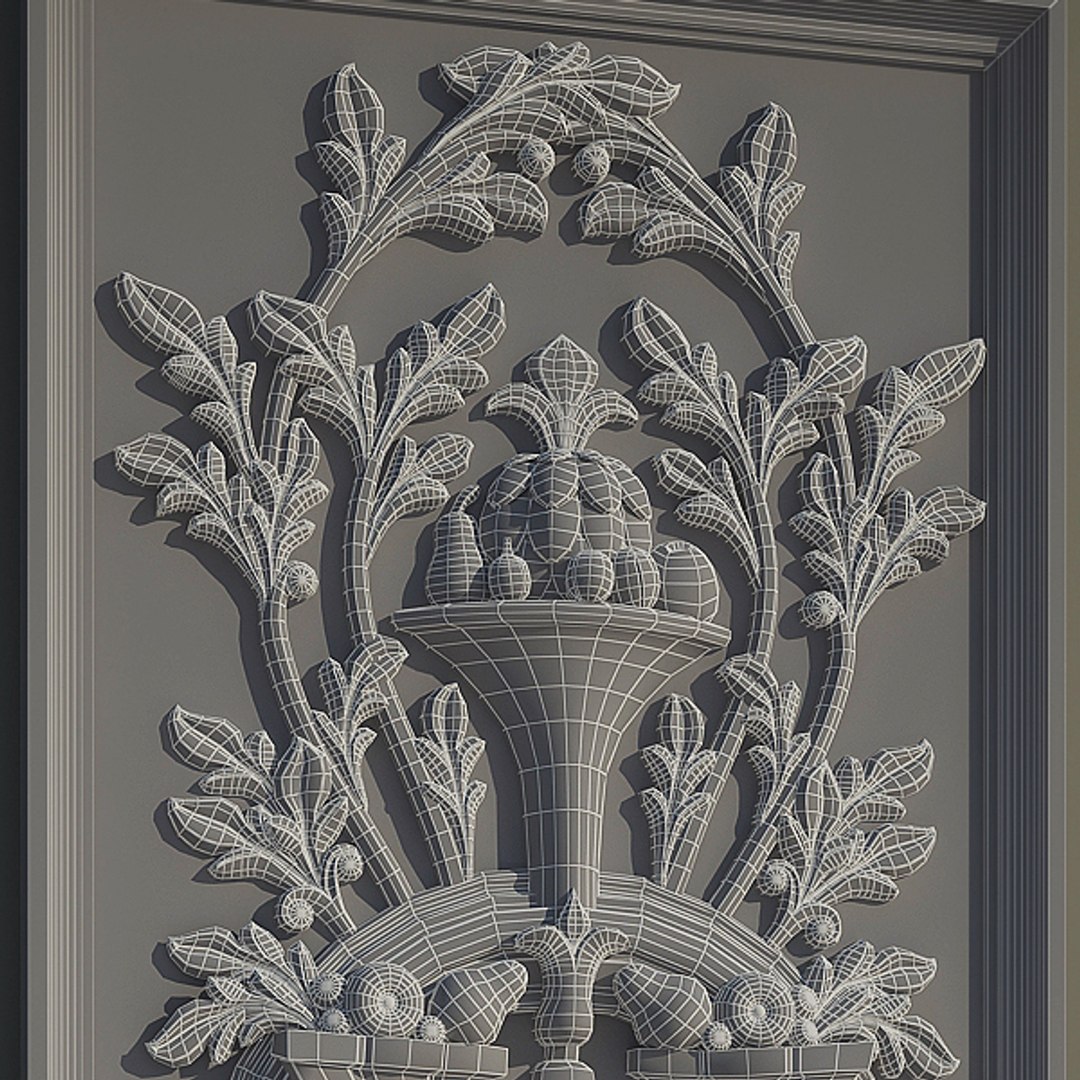 3ds Max Bas Relief Wall