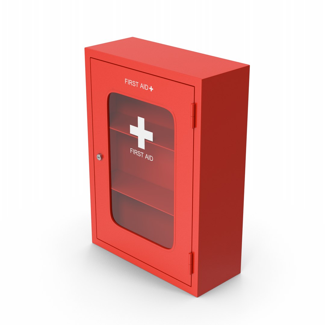 Wall Mount First Aid Box Model - TurboSquid 2340739