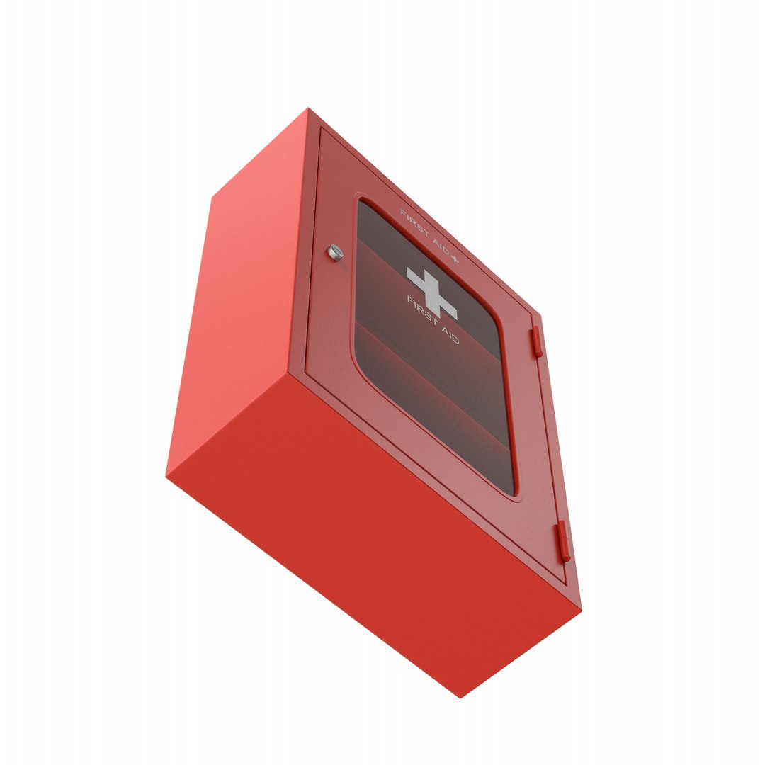Wall Mount First Aid Box Model - TurboSquid 2340739