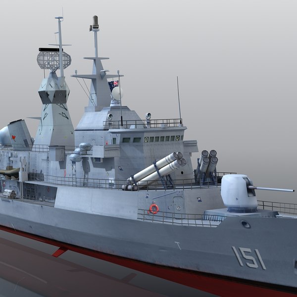 HMAS Arunta FFH 151 Anzac 클래스 프리깃 3D 모델 - TurboSquid 1029696