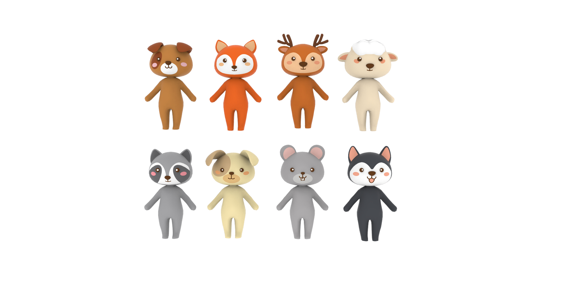 Little Animal Pack 1 Animated 3D Model - TurboSquid 2025331