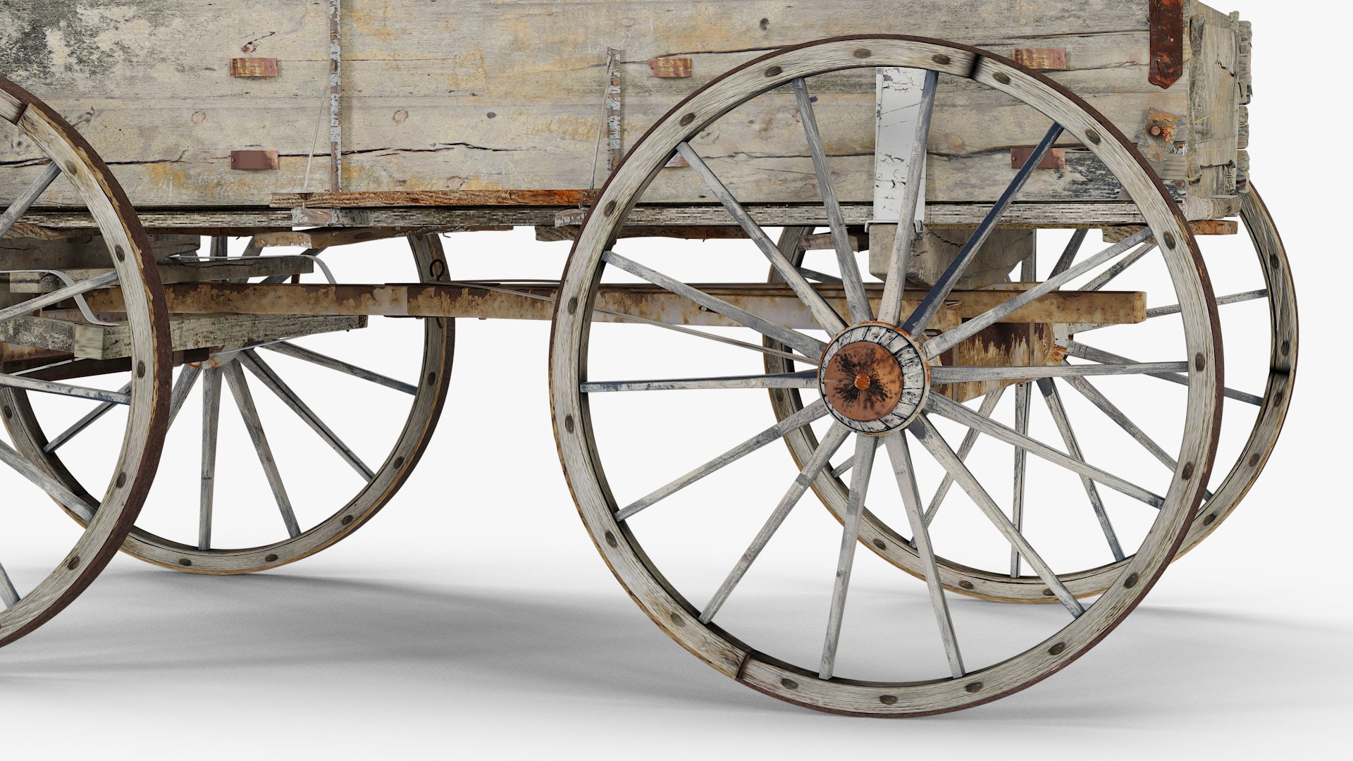 3D Medieval Peasant With Wagon And Horses - TurboSquid 2376371