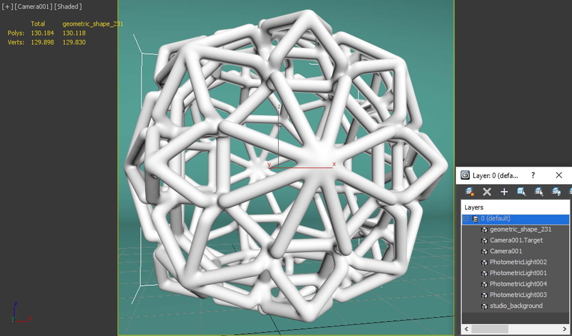 geometric shape 3d max