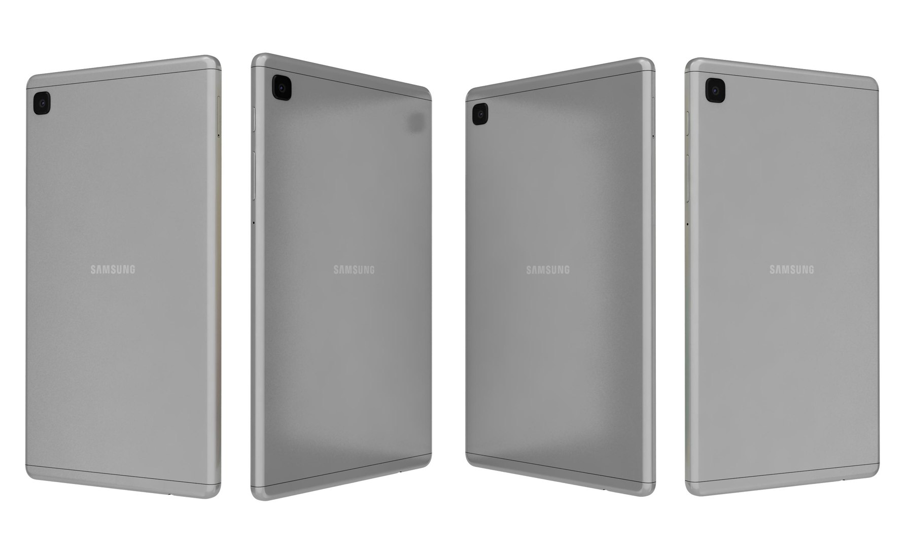 Samsung Galaxy Tab A7 Lite Silver Model - TurboSquid 1743219