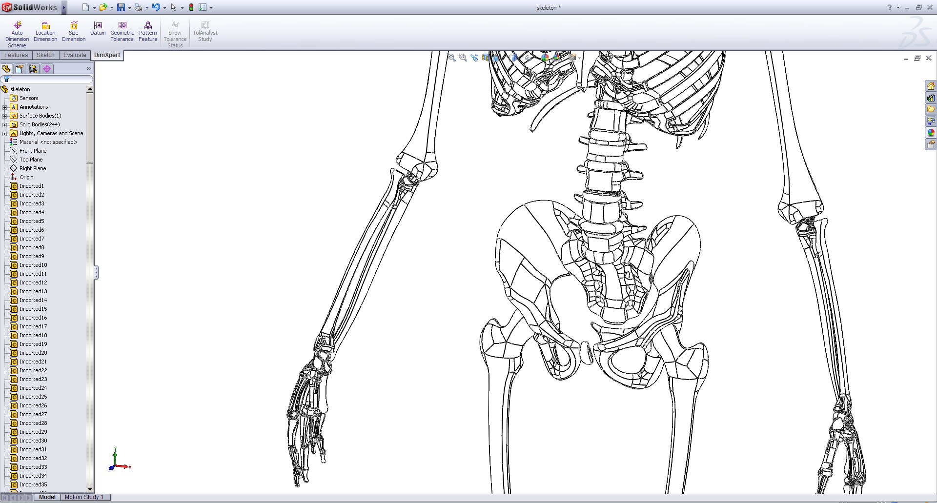 3d 3dm Solidworks Skeleton
