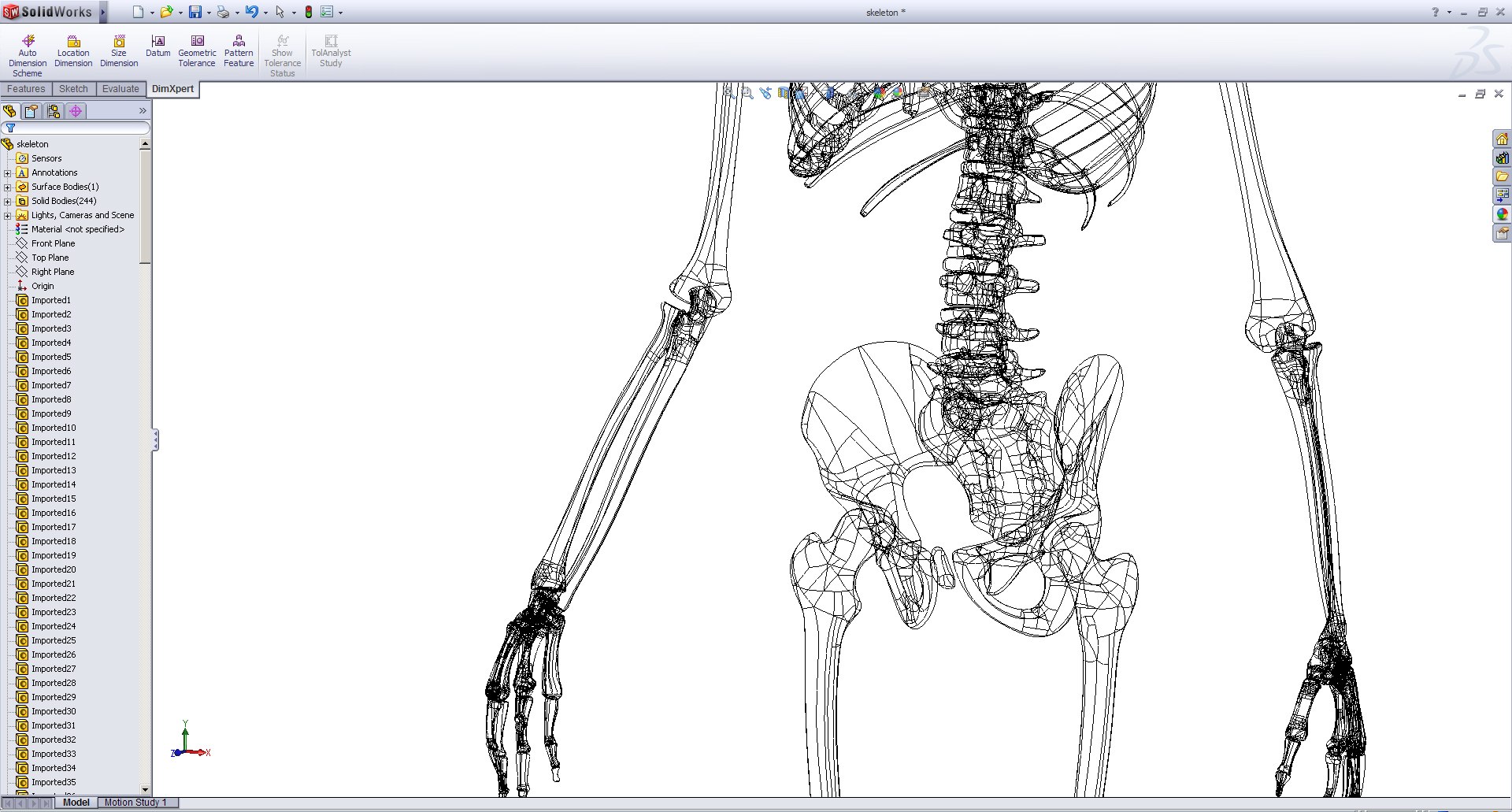 3d 3dm Solidworks Skeleton