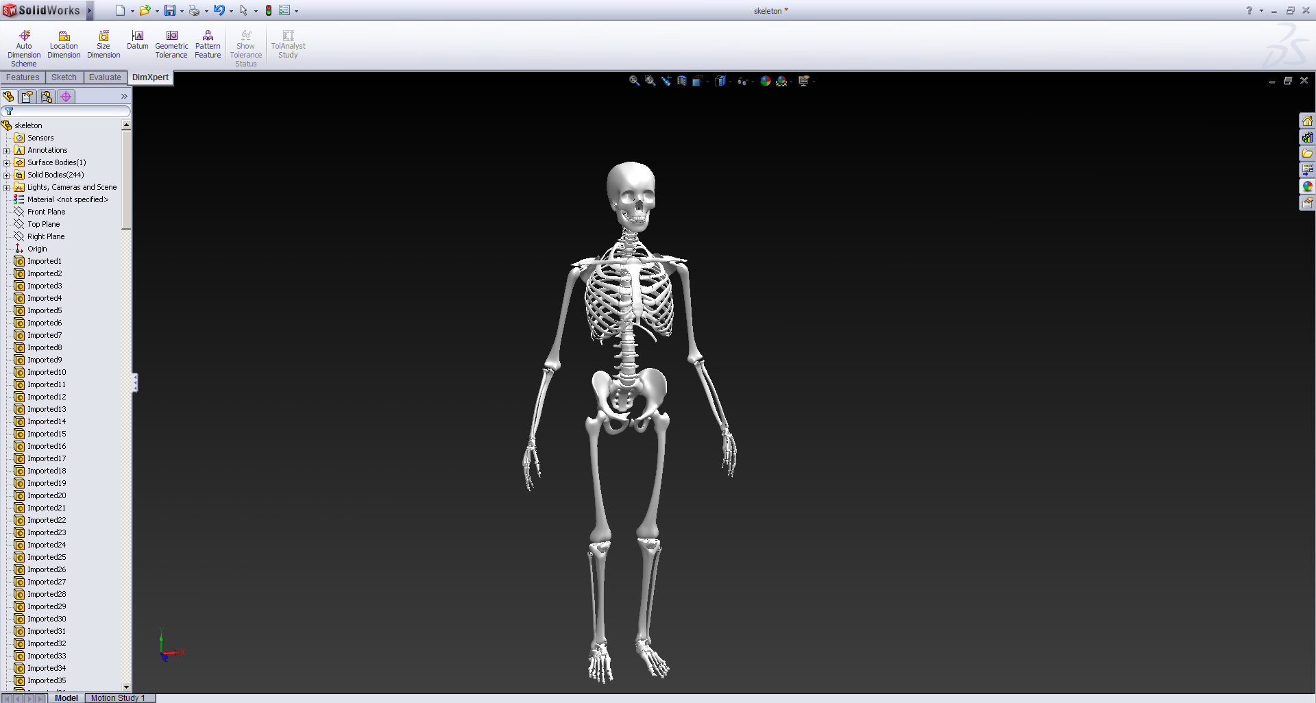3d 3dm solidworks skeleton