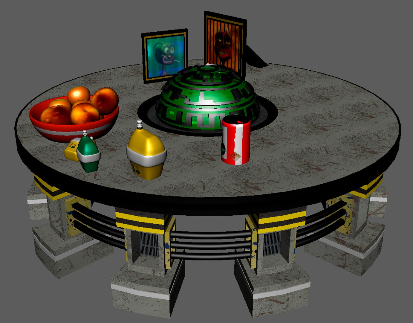 Bottles Frameworks Unity 3d Model