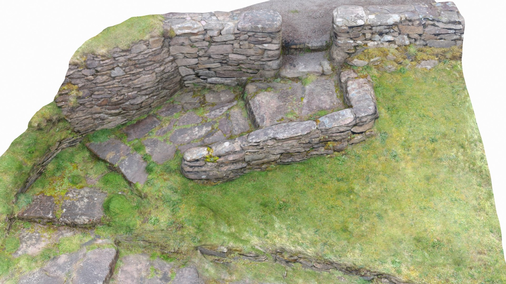 3D Scanned Stone Steps - TurboSquid 1713058