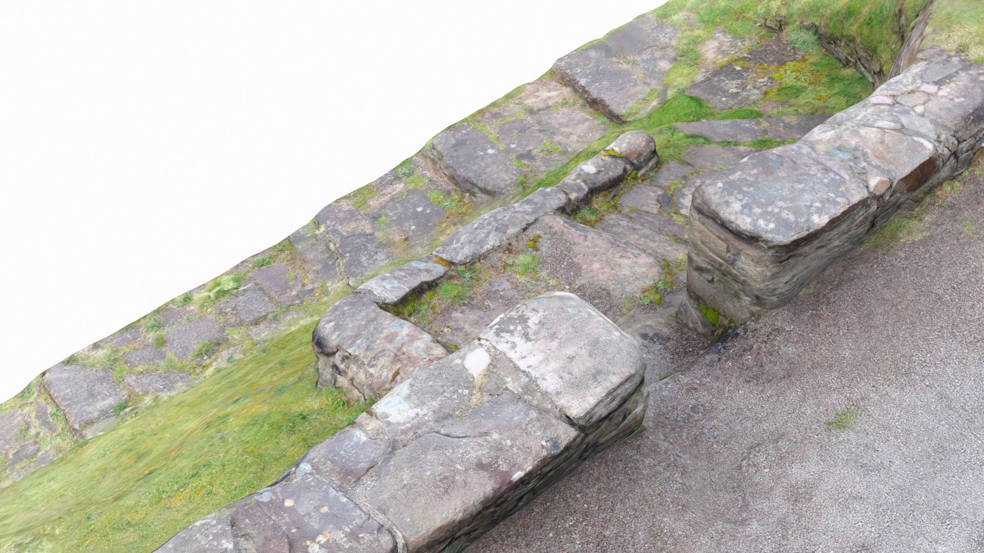 3D Scanned Stone Steps - TurboSquid 1713058