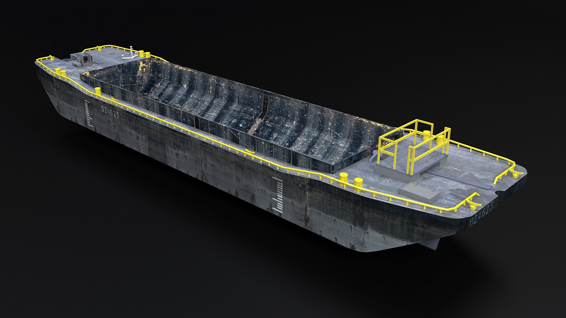 Barge And Tug Boat Collection Model - TurboSquid 1840386