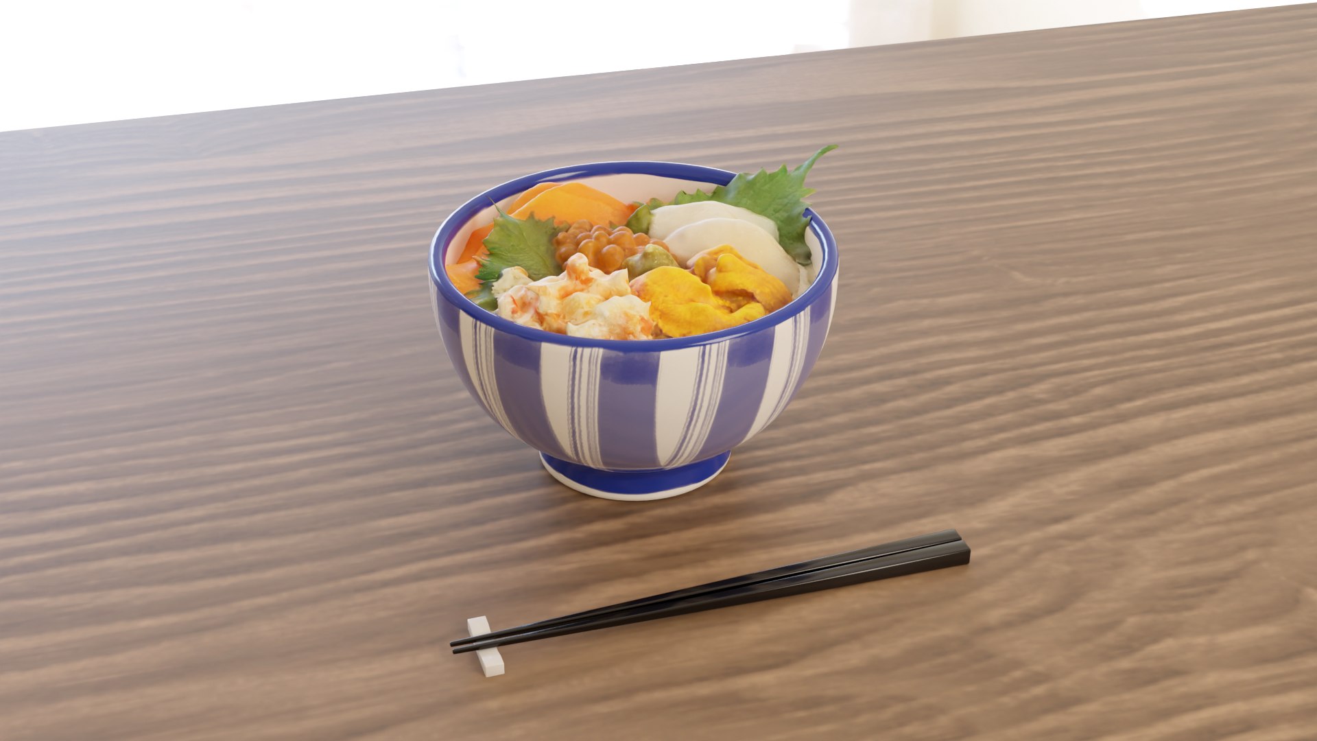 Real Japanese Sashimi Kaisendon 3D Model - TurboSquid 2110782