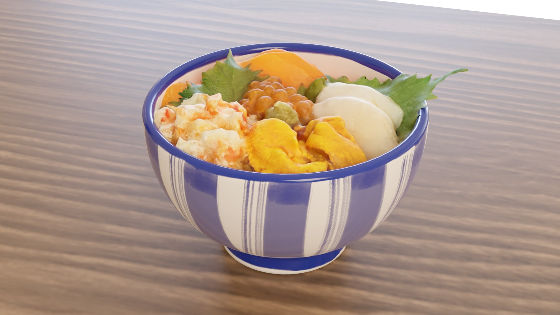 Real Japanese Sashimi Kaisendon 3D Model - TurboSquid 2110782