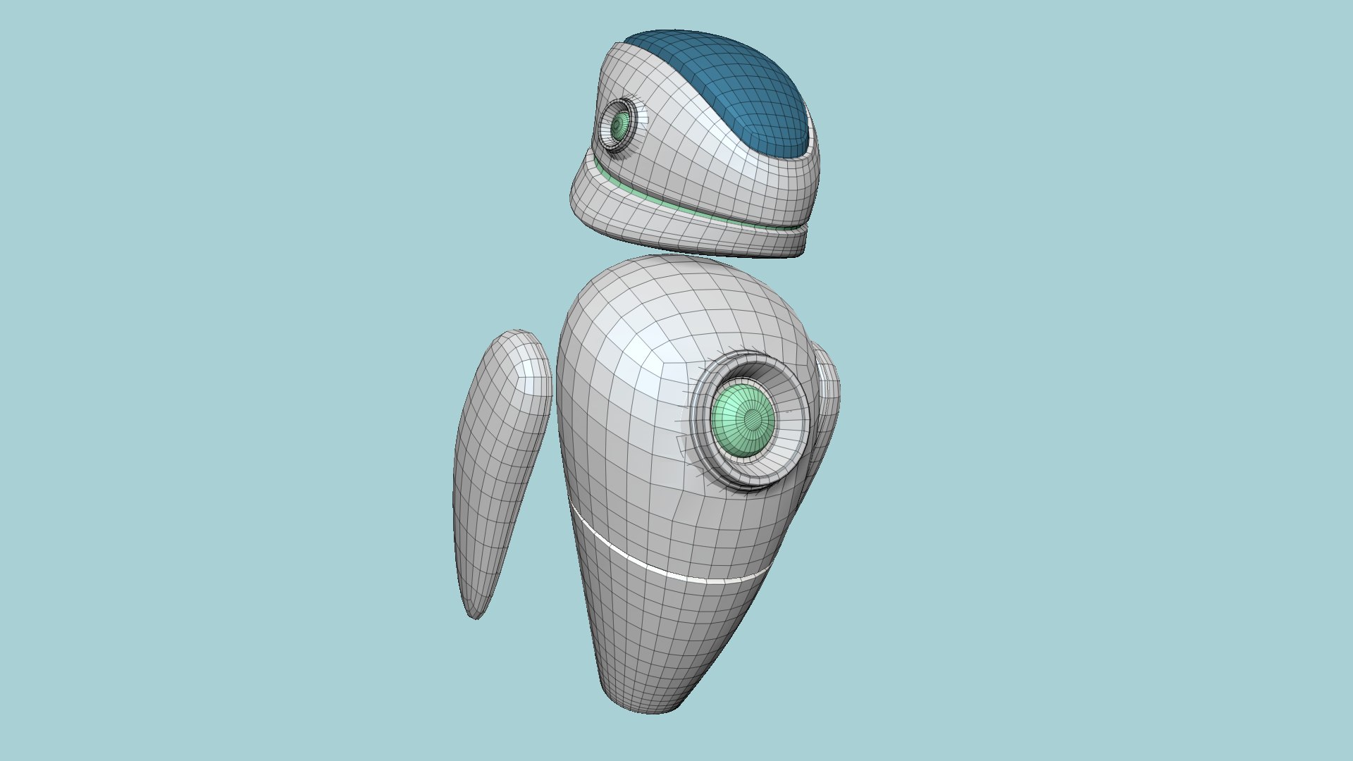 3D Flying Robot 01 White - Character SciFi Design Model - TurboSquid ...