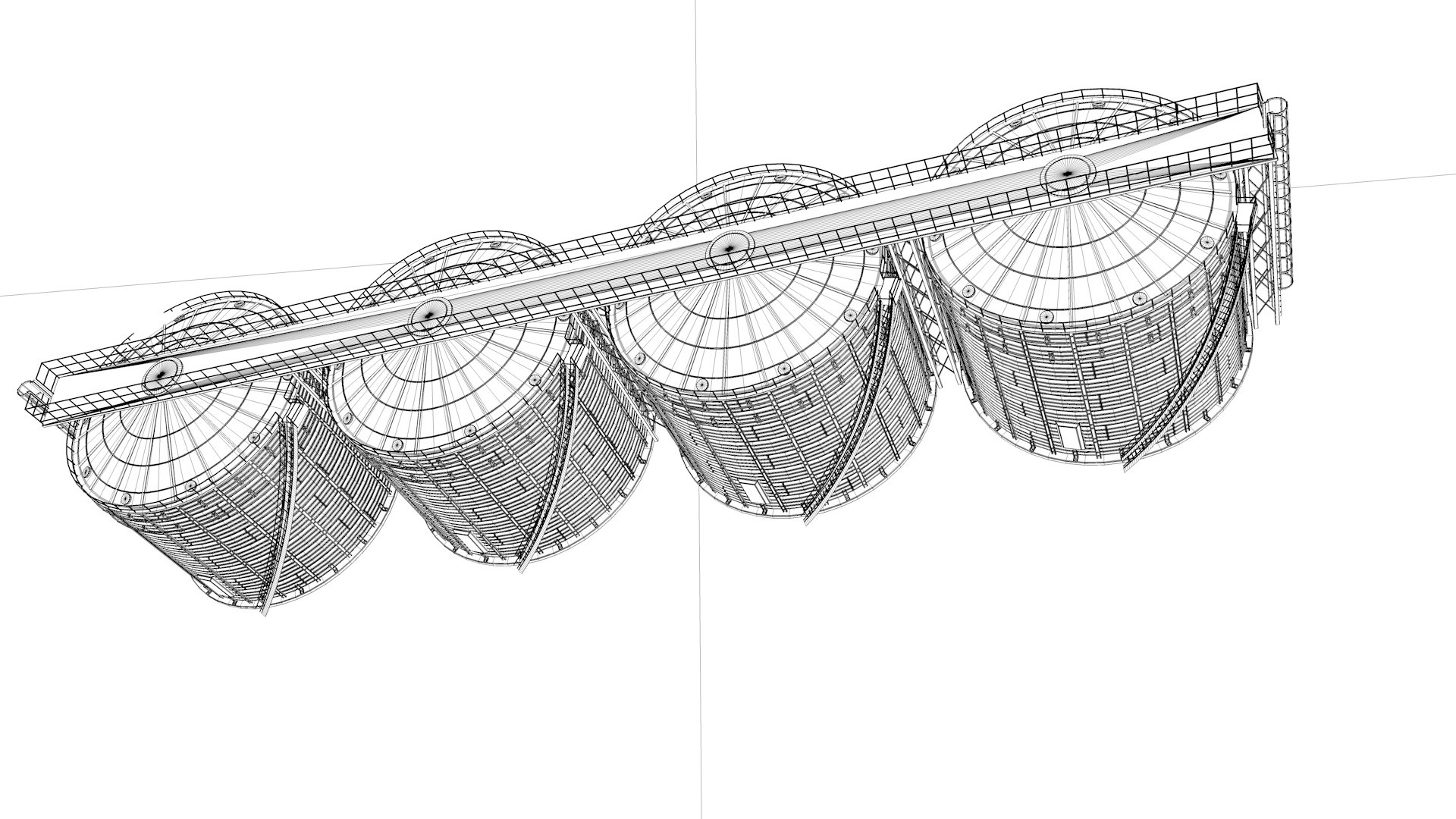 3D Grain Storage Silo Model - TurboSquid 2439747