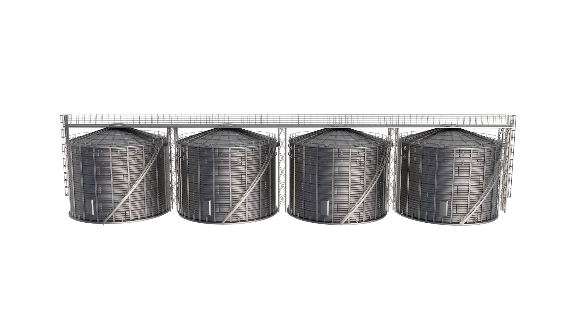 3D Grain Storage Silo Model - TurboSquid 2439747