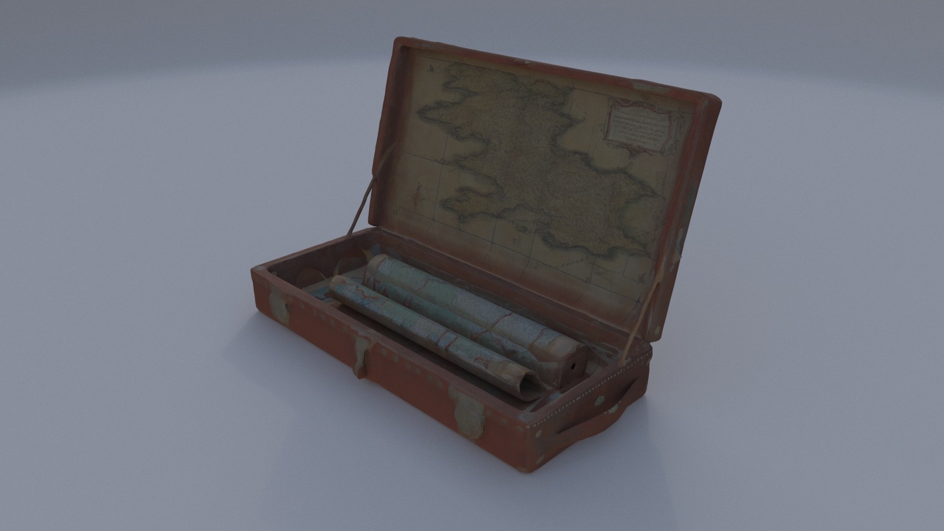 3D Traveler's Map Case Model - TurboSquid 2327331