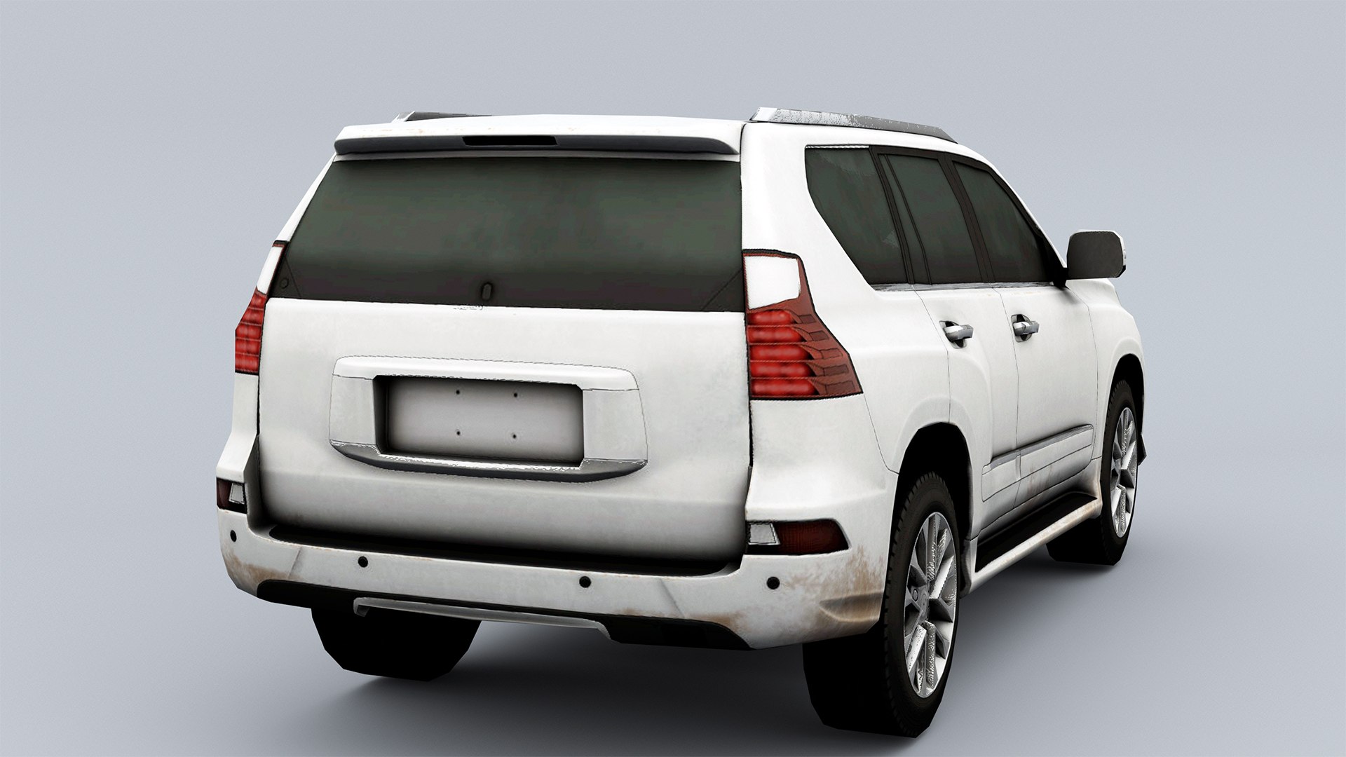 3D model White SUV Car - TurboSquid 2117098