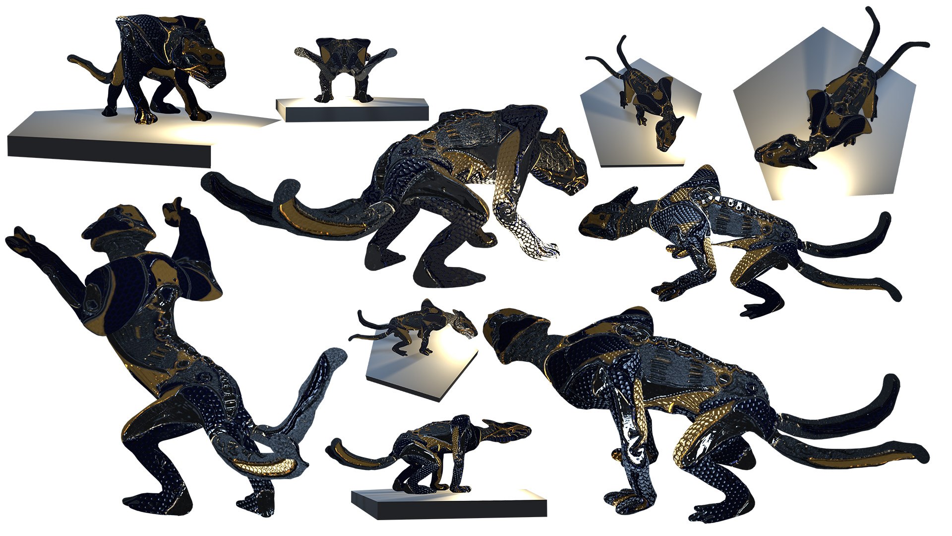 3D rigged creature e-thed - TurboSquid 1545491