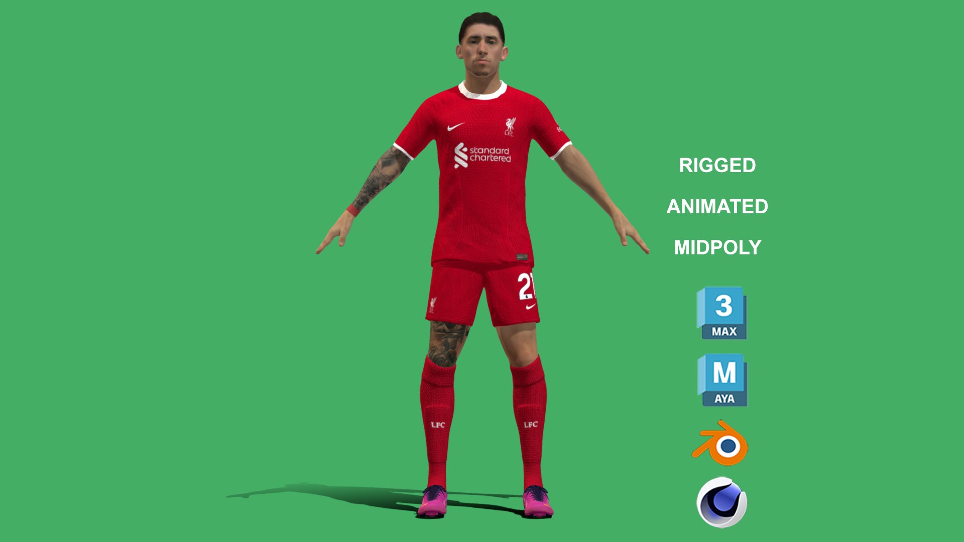 3D 3D Rigged Konstantinos Tsimikas Liverpool 2024 Model - TurboSquid ...