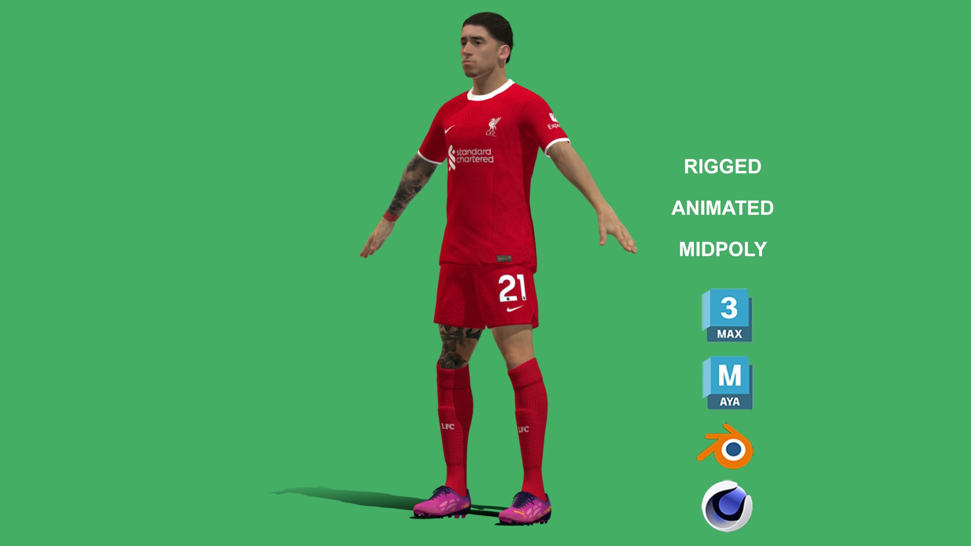 3D 3D Rigged Konstantinos Tsimikas Liverpool 2024 Model - TurboSquid ...