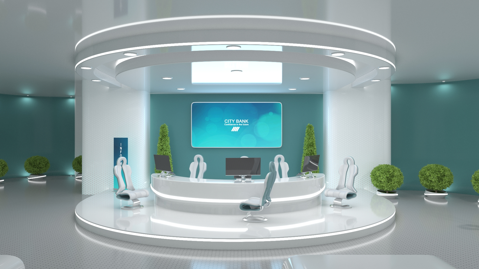 Bank Room 3D Model - TurboSquid 2143604