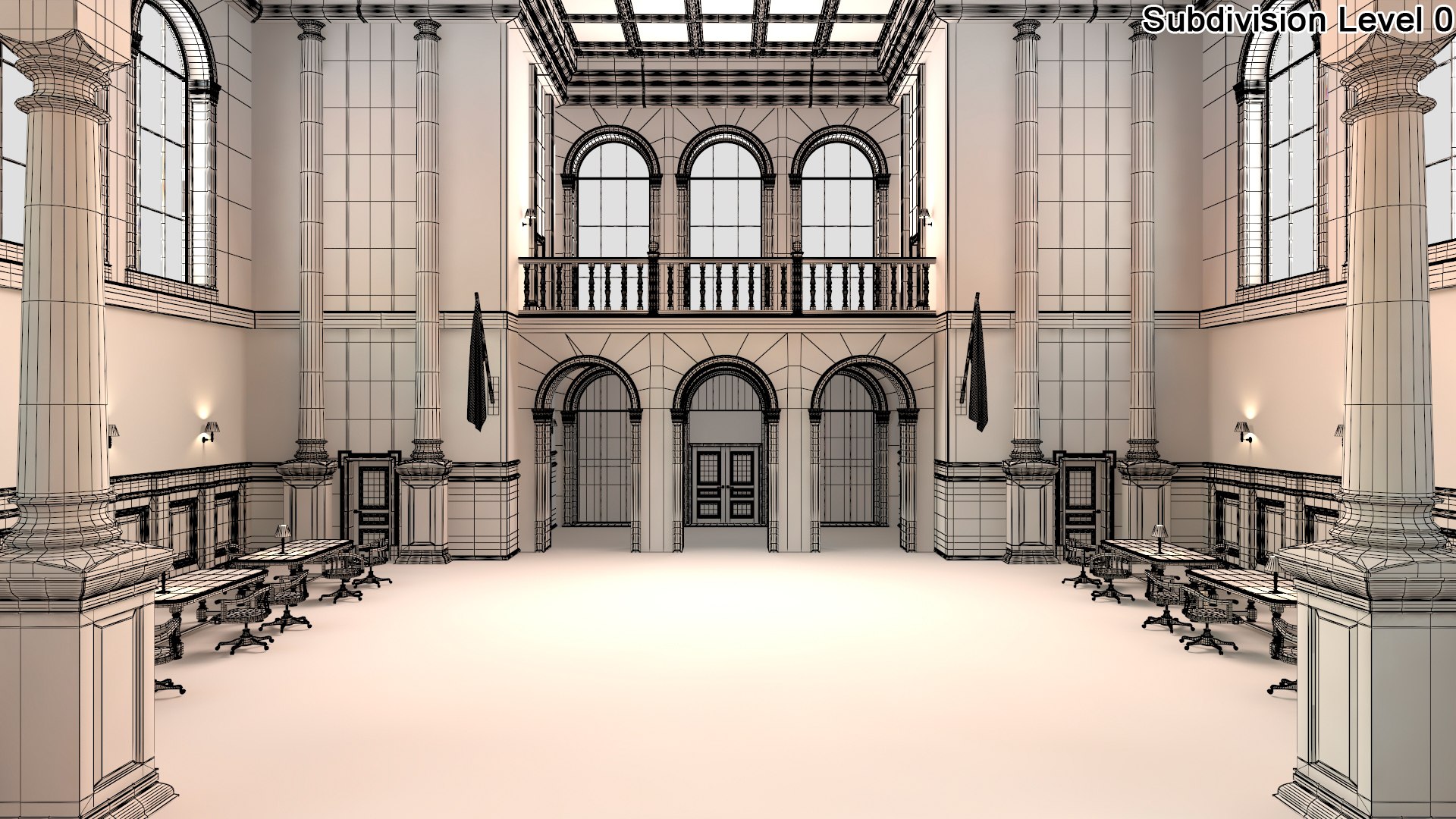 Bank Room 3D Model - TurboSquid 2143604