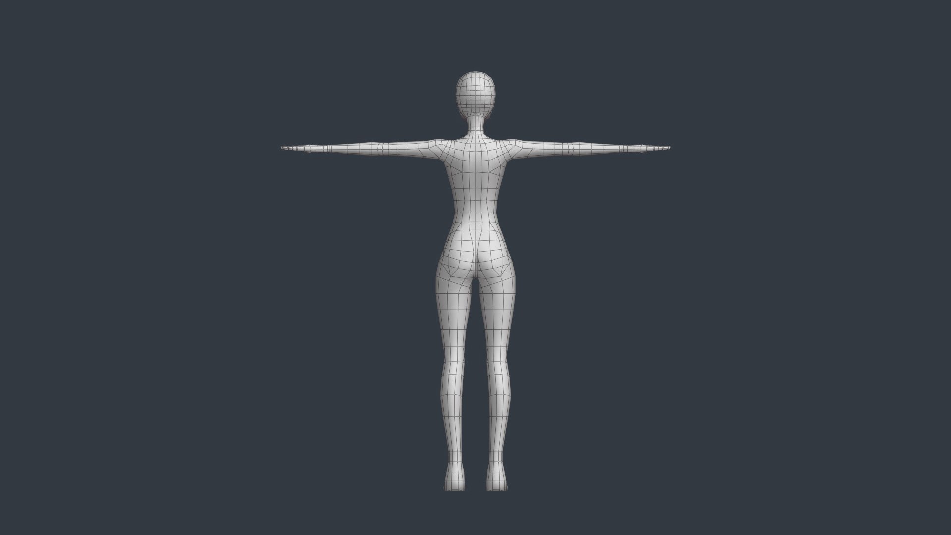 3D Low Poly Female Base Mesh Model - TurboSquid 2049360