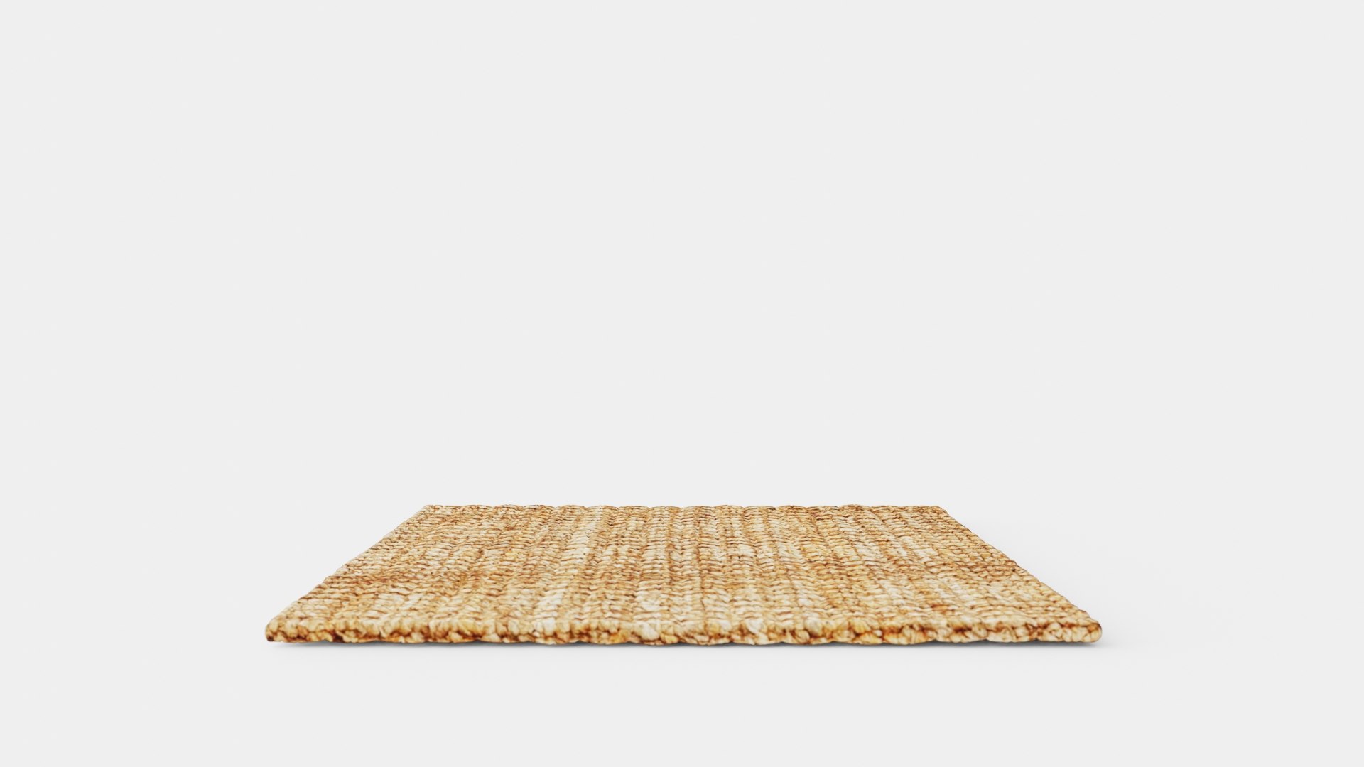 3D Doormat In Braided Jute With Anti-slip Protectors Underneath Model ...