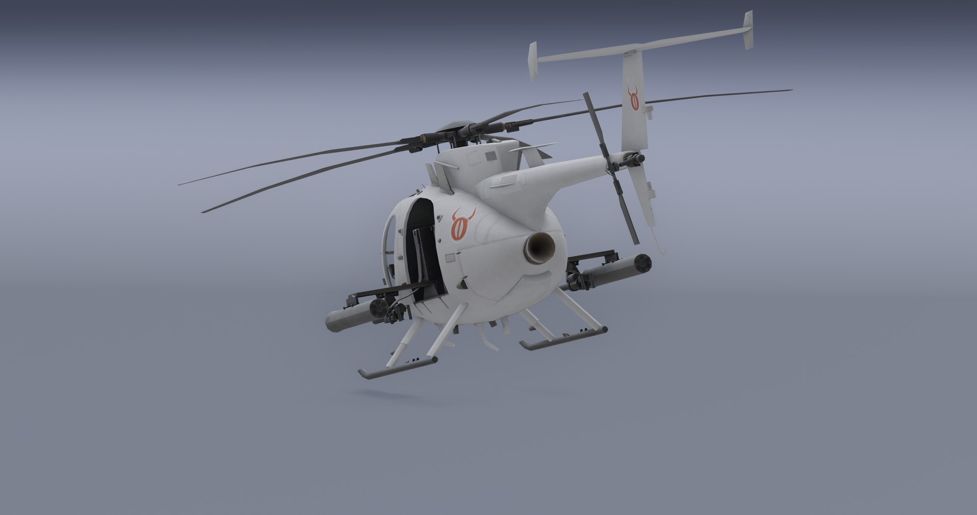 Ah-6j- Helicopter model - TurboSquid 2141036