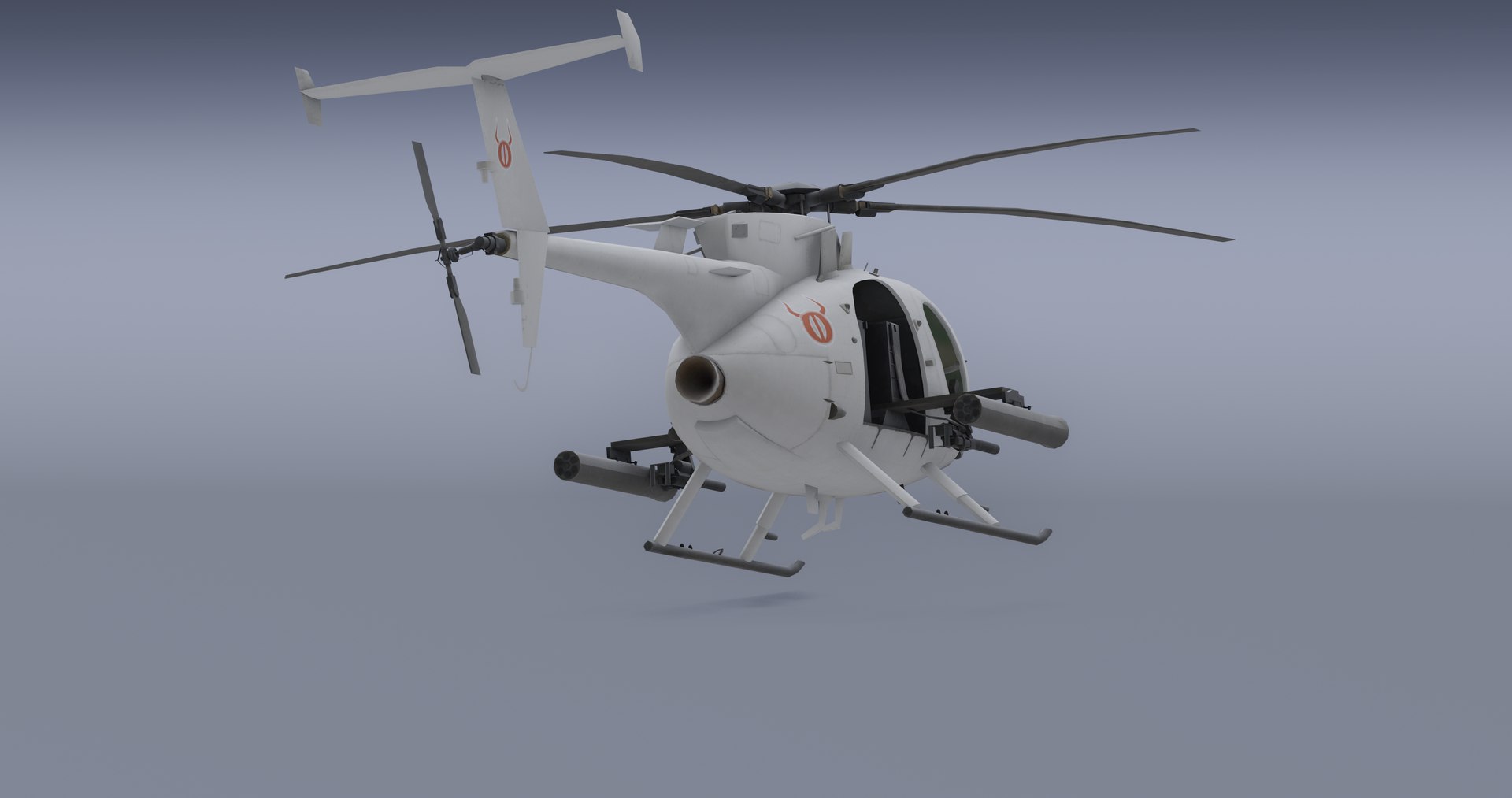 Ah-6j- Helicopter model - TurboSquid 2141036