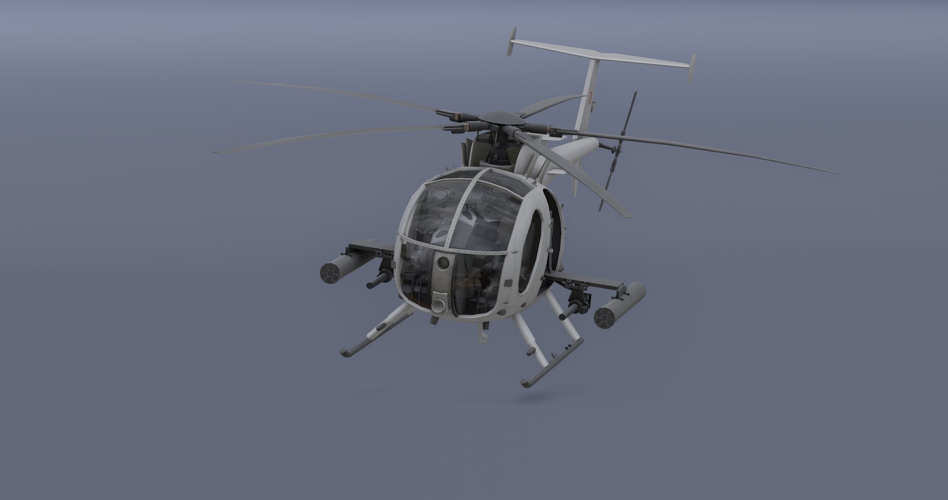 Ah-6j- Helicopter model - TurboSquid 2141036