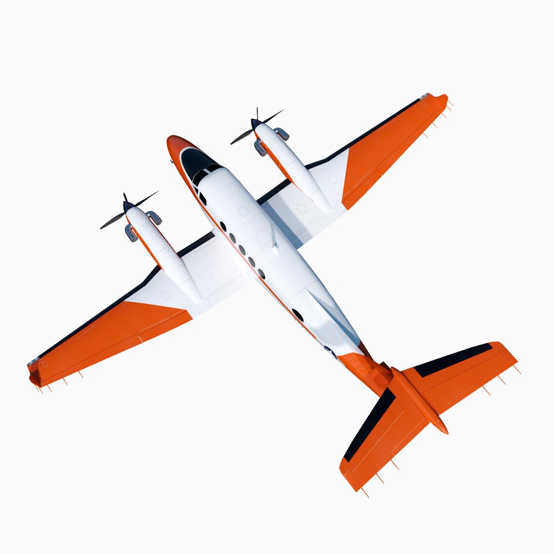 3D US Navy T-54A KingAir 260 Model - TurboSquid 2251752
