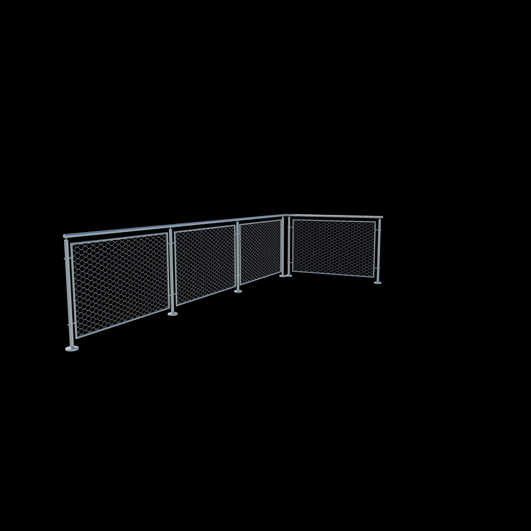 3D Steel Railing 3D Model Model - TurboSquid 2368617