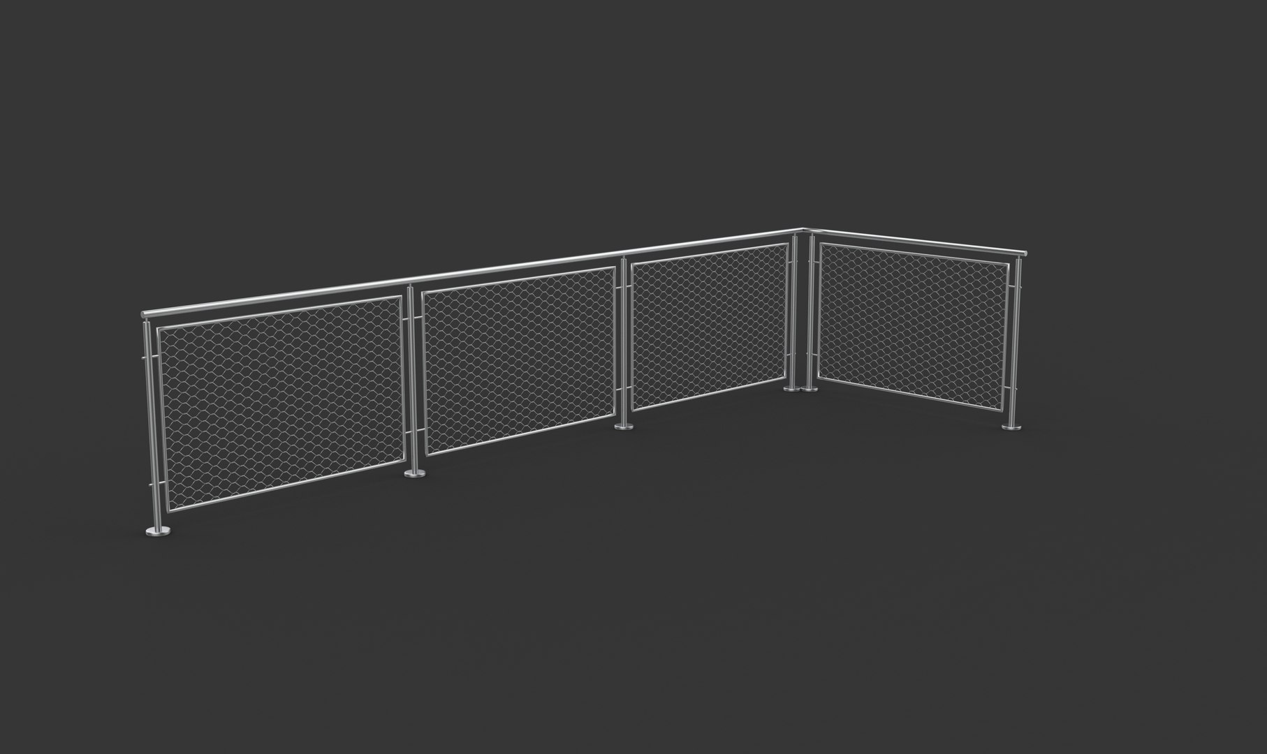 3D Steel Railing 3D Model Model - TurboSquid 2368617