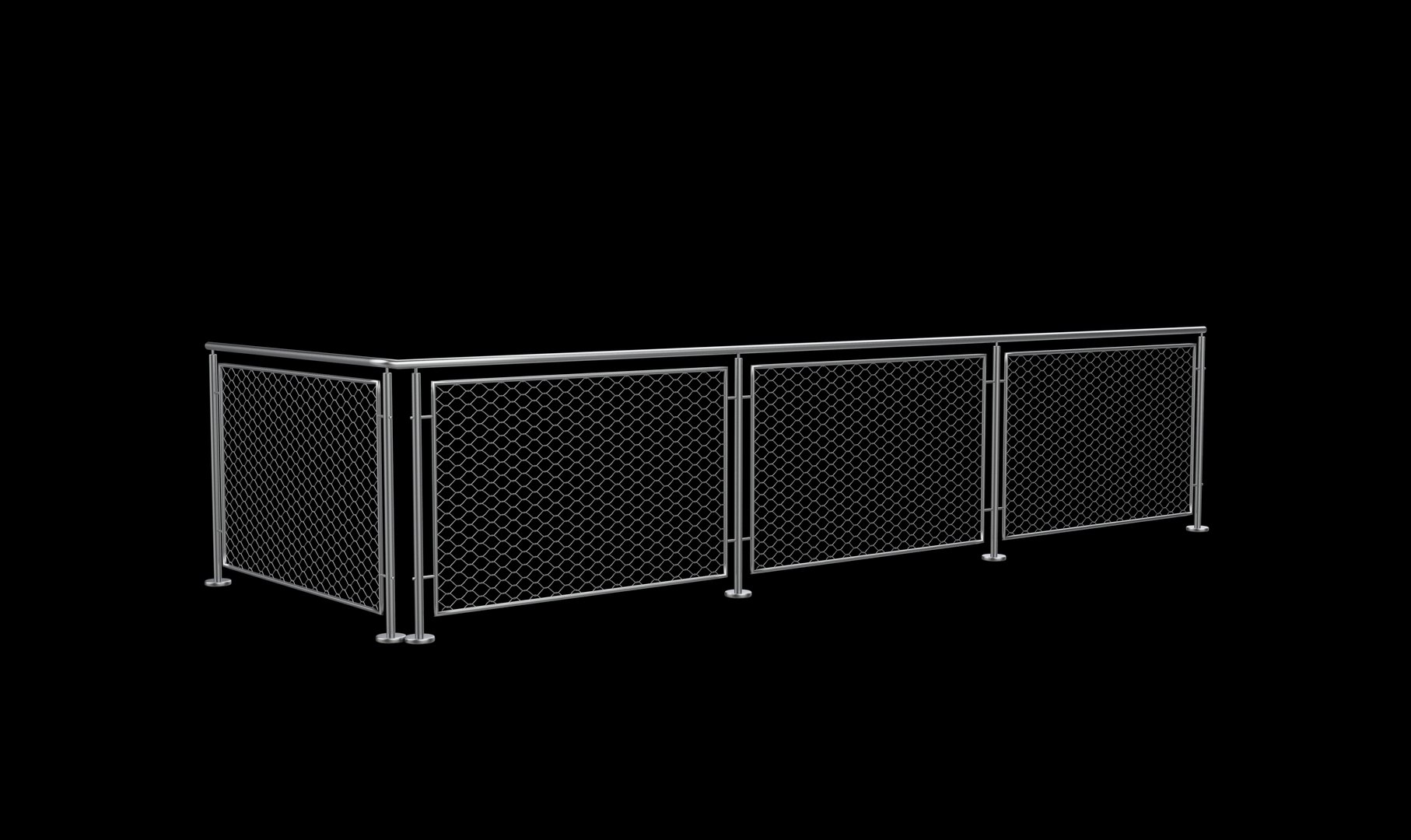 3D Steel Railing 3D Model Model - TurboSquid 2368617