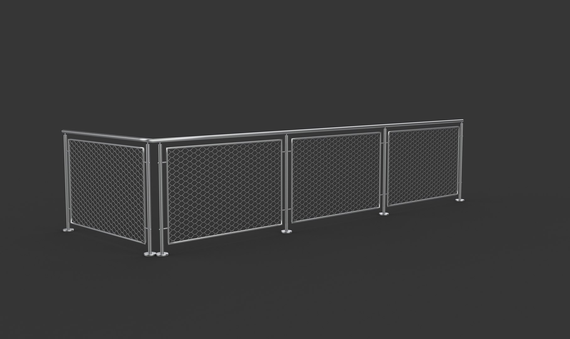3D Steel Railing 3D Model Model - TurboSquid 2368617