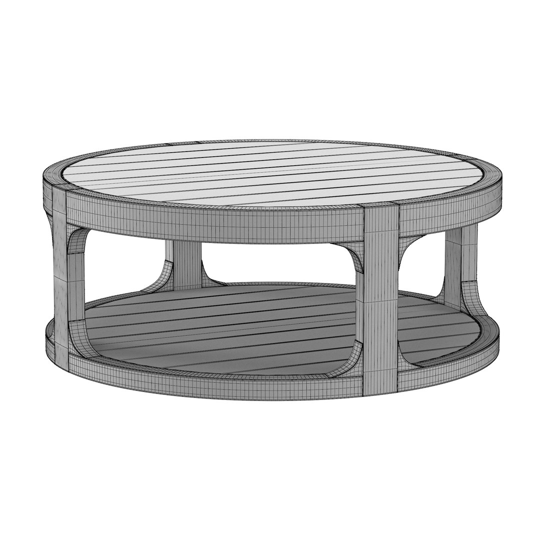 CASSALE ROUND COFFEE TABLE 3D Model - TurboSquid 1934947