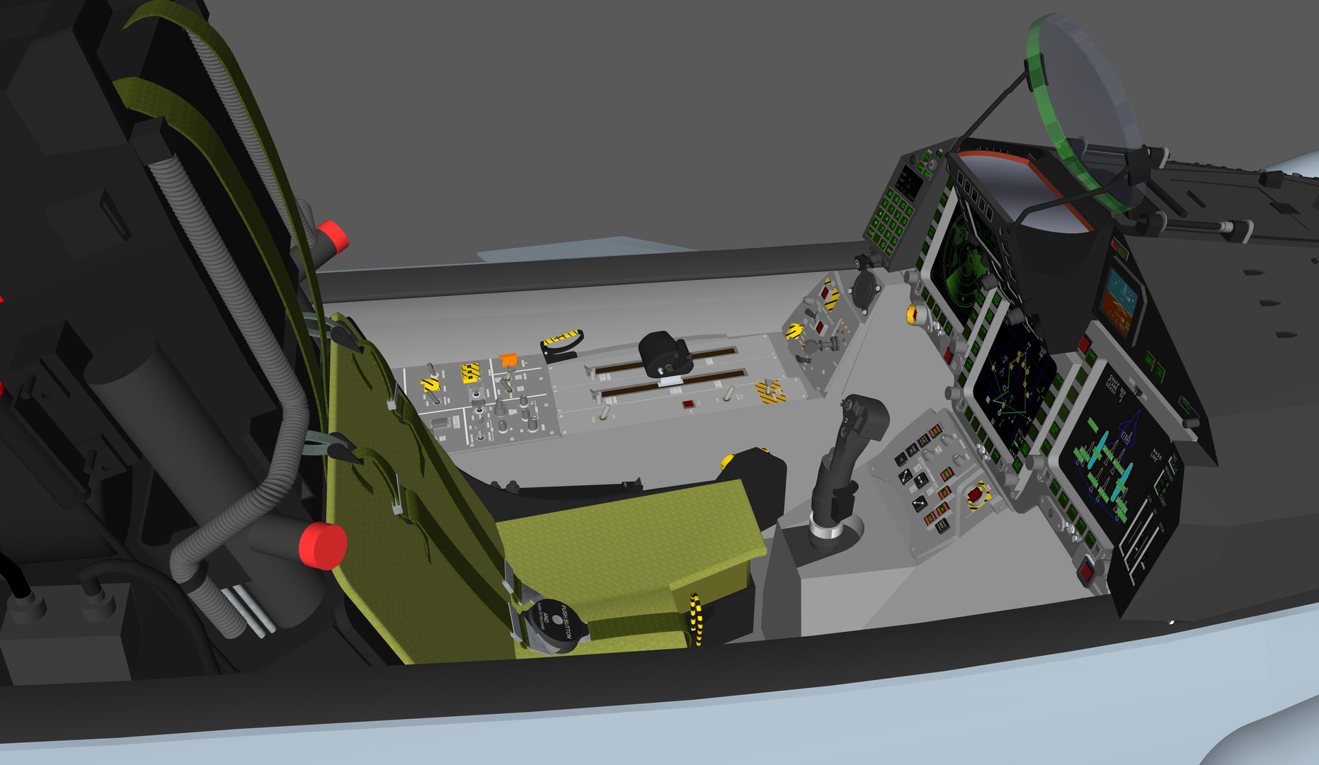 Cockpit Eurofighter Typhoon German Detailed 3D - TurboSquid 1763099