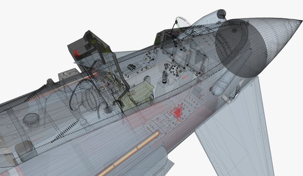 modelo 3d Detalle de la cabina del Eurofighter Typhoon alemán ...