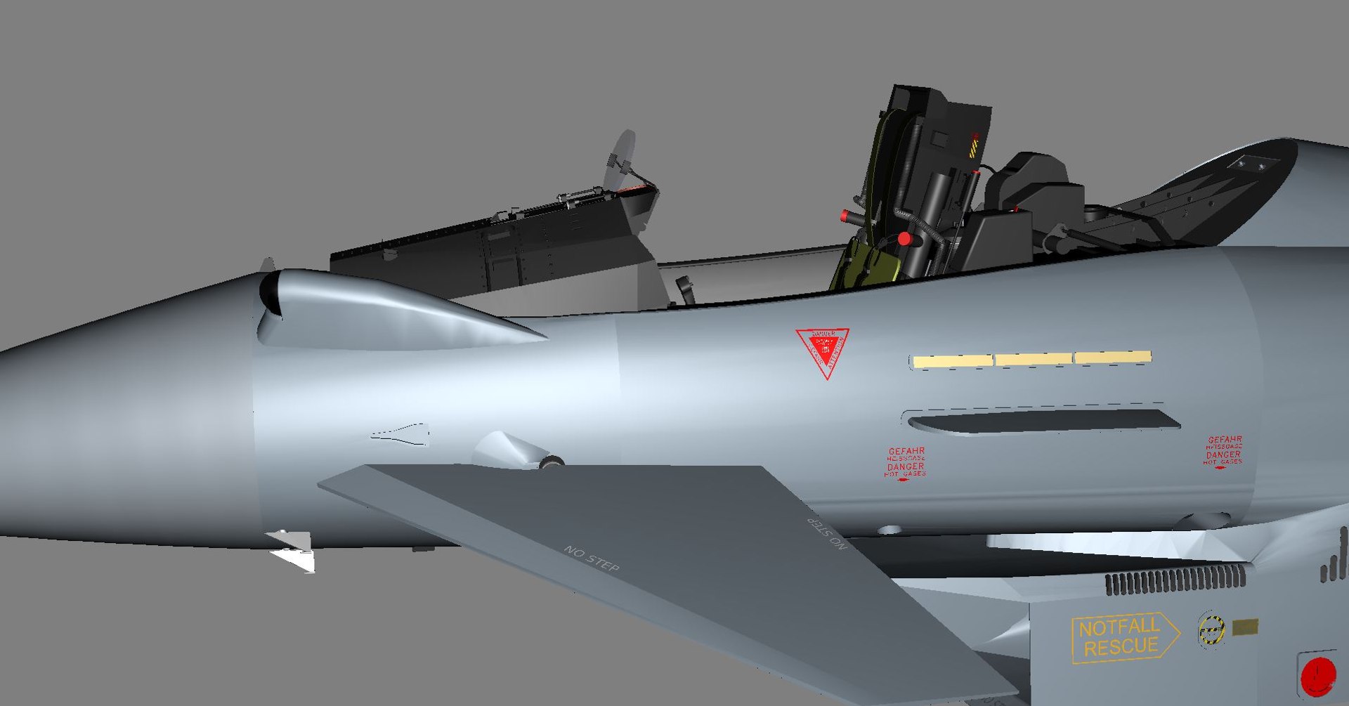 Cockpit Eurofighter Typhoon German Detailed 3D - TurboSquid 1763099