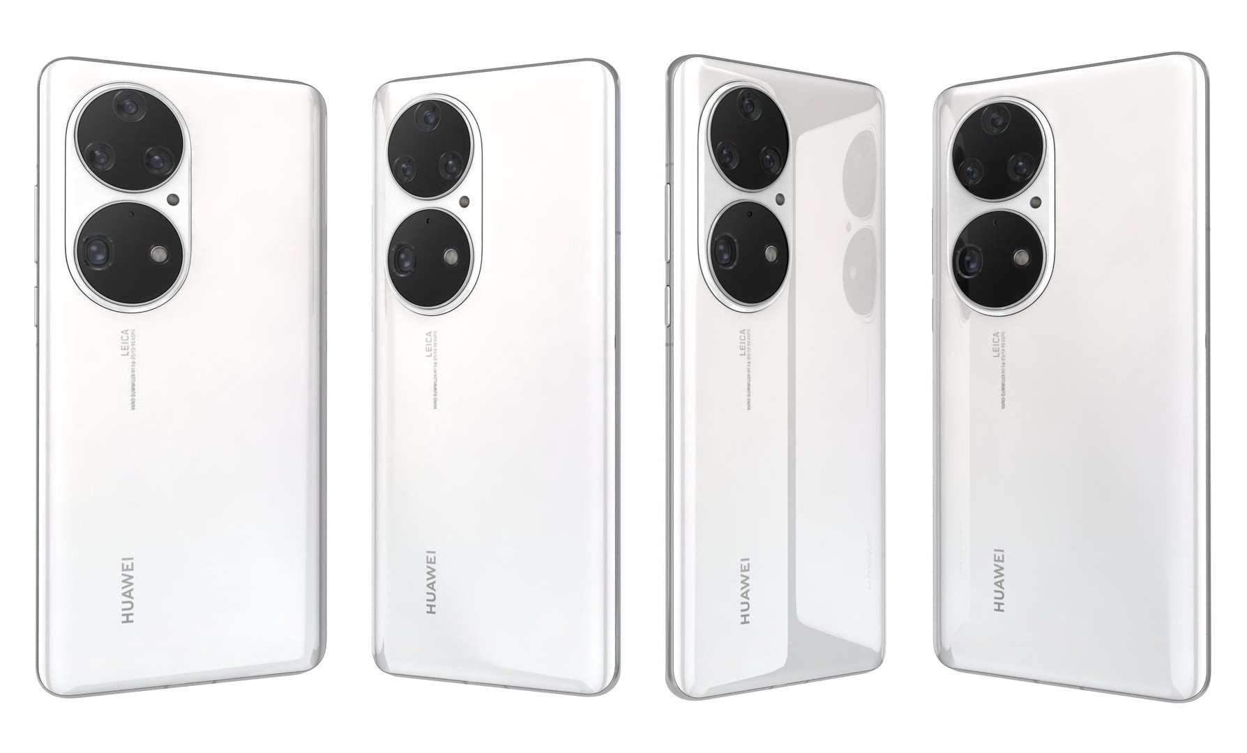 3D Huawei P50 Pro Pearl White - TurboSquid 1883577
