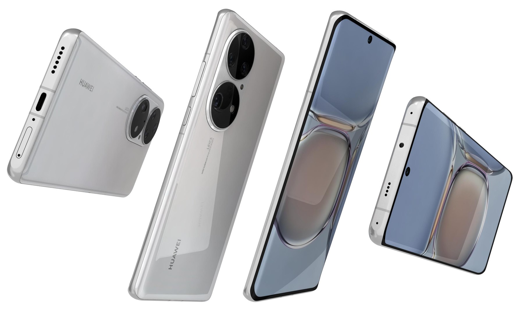 3D Huawei P50 Pro Pearl White - TurboSquid 1883577