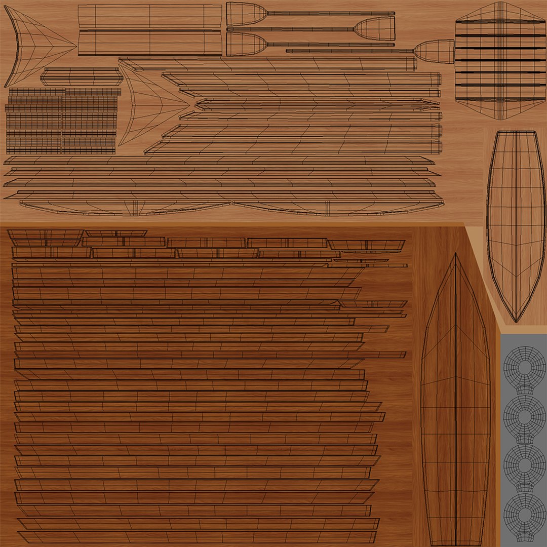 3D Model Wooden Rowboat 01 - TurboSquid 2121091