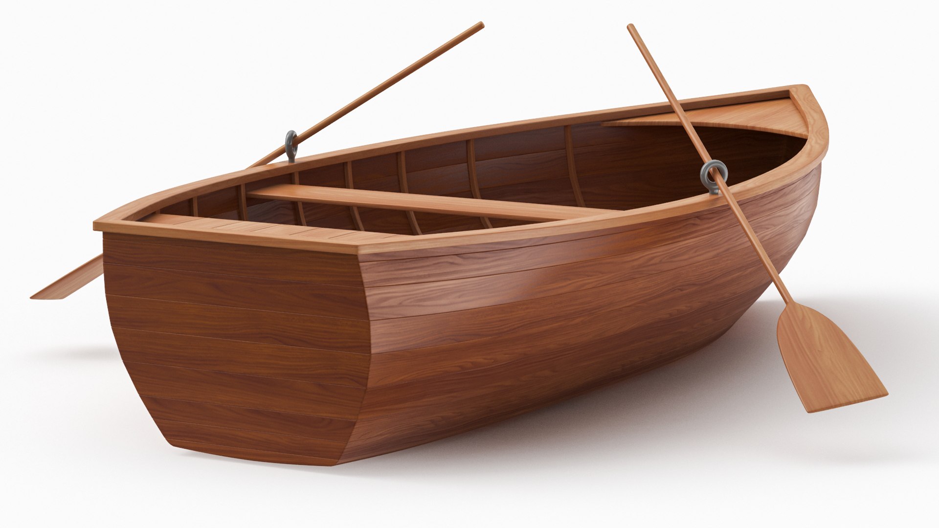 3D Model Wooden Rowboat 01 - TurboSquid 2121091