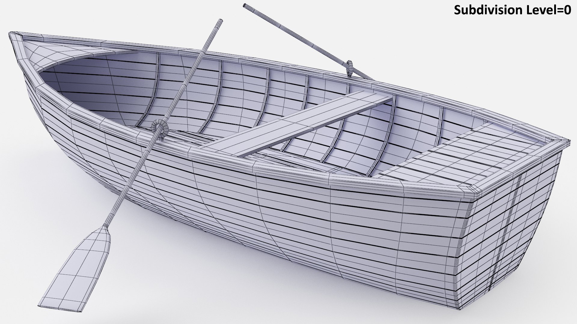 3D Model Wooden Rowboat 01 - TurboSquid 2121091