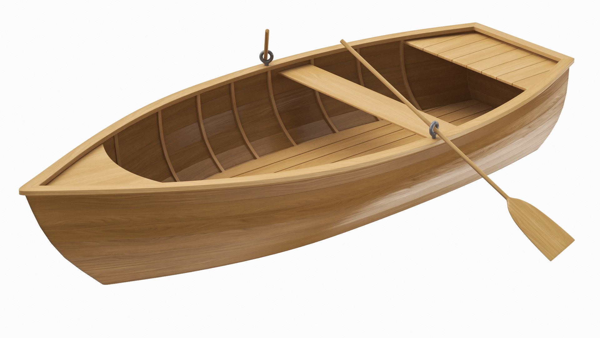 3D Model Wooden Rowboat 01 - TurboSquid 2121091