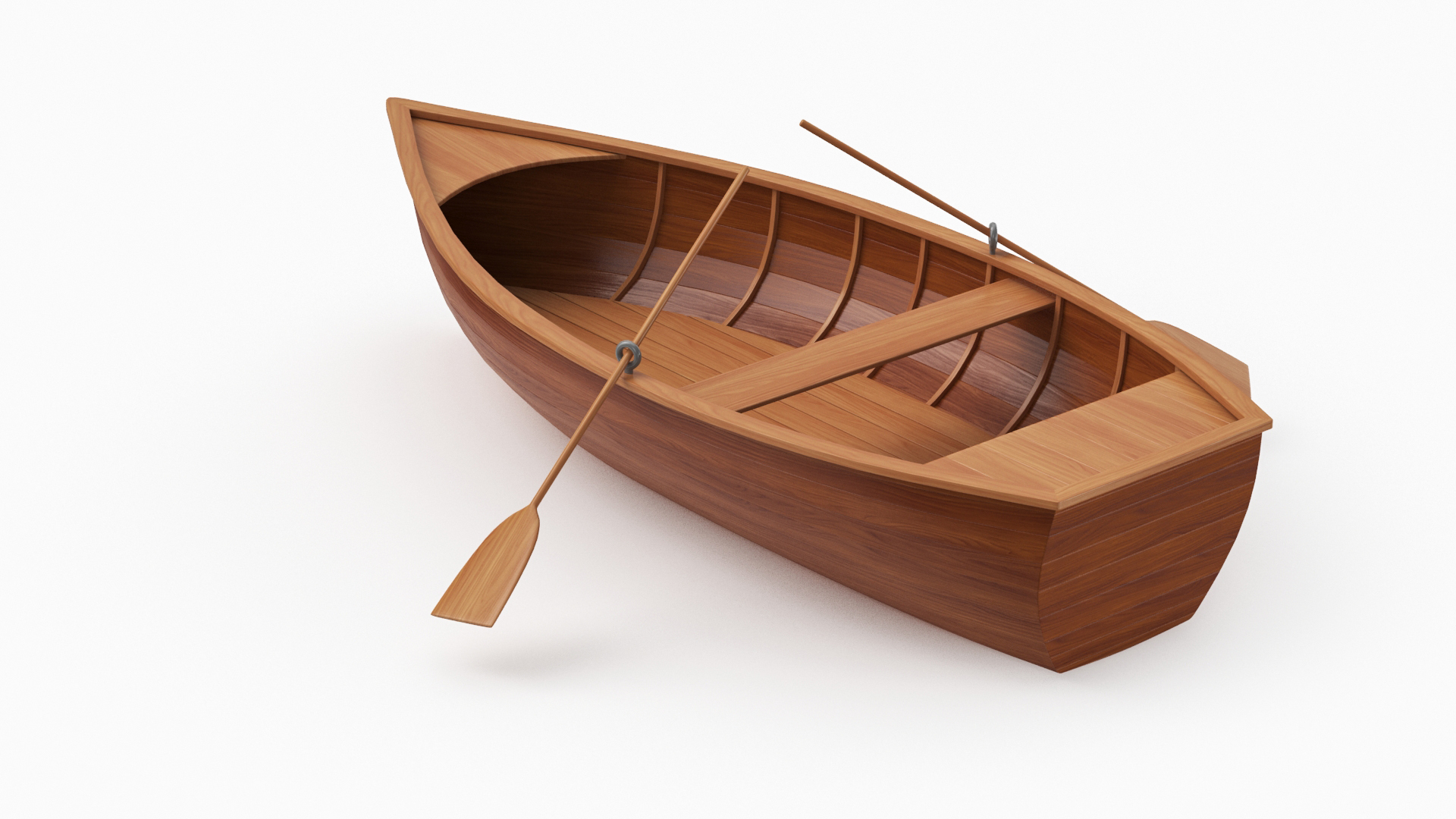 3D Model Wooden Rowboat 01 - TurboSquid 2121091